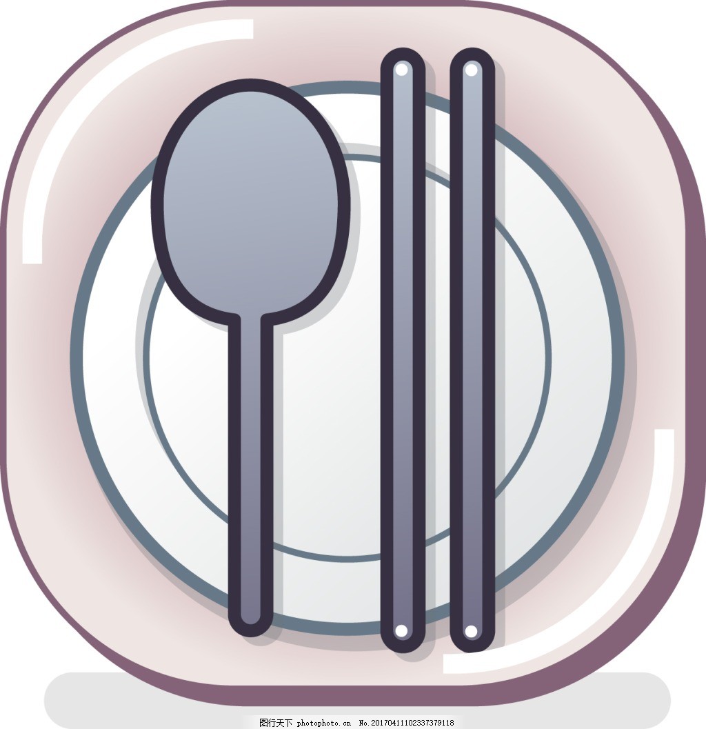 矢量筷子餐具设计图片_其他_ICON图标-图行天下素材网